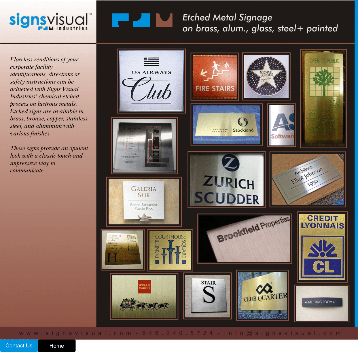 Etched Signs New York - Custom Engraved Metal Signage in Steel ...